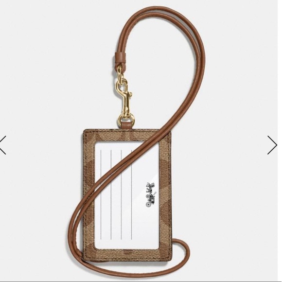 Coach | Accessories | Nwt Authentic Coach Id Lanyard In Signature ...